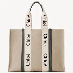 Chloé CHLOÉ Large Woody Tote Bag White