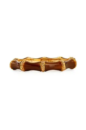 KENNETH JAY LANE Bamboo Bangle Bracelet - Brown