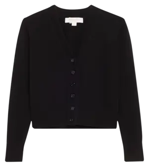 Michael Kors V-neck Cashmere Cardigan - Black