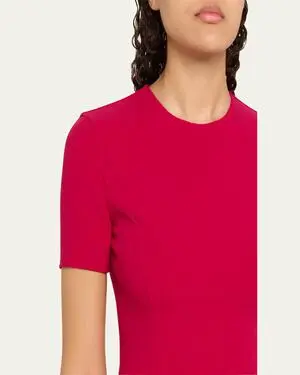 Michael Kors Short-sleeve Midi Sheath Dress