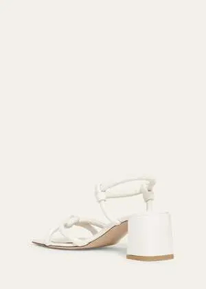 GIANVITO ROSSI Knotted Leather Sandals