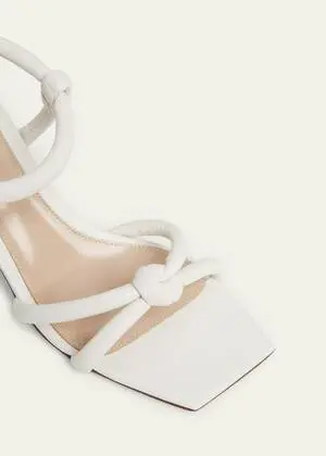 GIANVITO ROSSI Knotted Leather Sandals