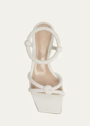 GIANVITO ROSSI Knotted Leather Sandals