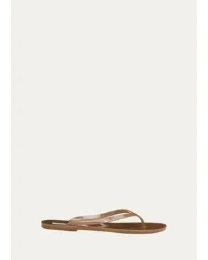Christopher Esber Jo Jelly Flip Flop Sandals Cola