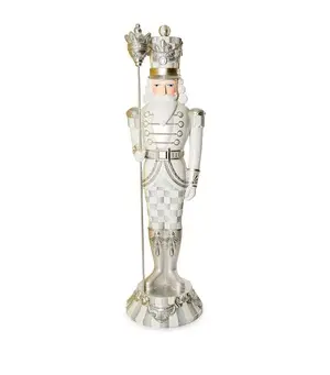 MACKENZIE-CHILDS Crystal Palace Nutcracker Ornament - White