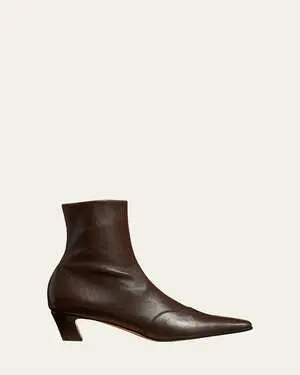 Khaite Nevada Ankle Boots - Dark Brown
