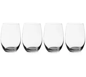 TRUE BRANDS Vino Stemless White Wine Glass Set Of 4 - One-color