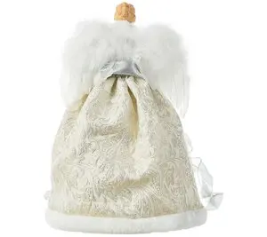 GLITZHOME 16h Angel Christmas Tree Topper