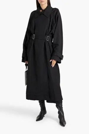 Acne Studios Belted Wool And Hempblend Twill Trench Coat