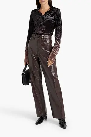 Acne Studios Crushed Velvet Shirt