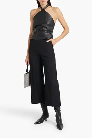 Acne Studios Leather Halterneck Top