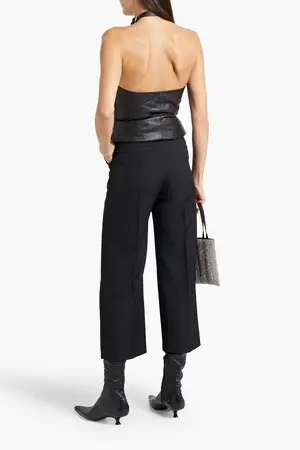 Acne Studios Leather Halterneck Top
