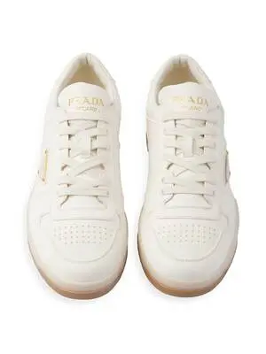 Prada Downtown Nappa Leather Sneakers - Beige Khaki