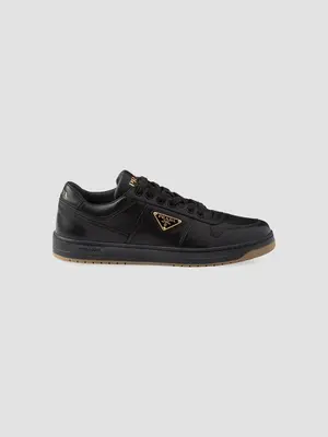 Prada Downtown Nappa Leather Sneakers Black