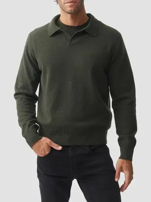Rodd & Gunn Kingswood Wool-blend Polo Sweater