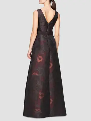 KAY UNGER Babette Walk-thru Belted Jumpsuit
