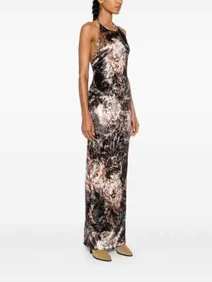 Etro Printed Chenille Maxi Dress
