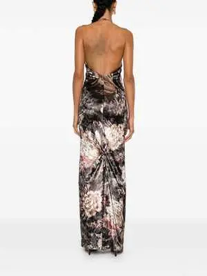 Etro Printed Chenille Maxi Dress