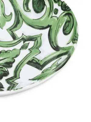 Dolce & Gabbana Maiolica-print Porcelain Soup Plates - White