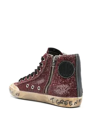 GOLDEN GOOSE Francy Penstar High-top Sneakers - Red