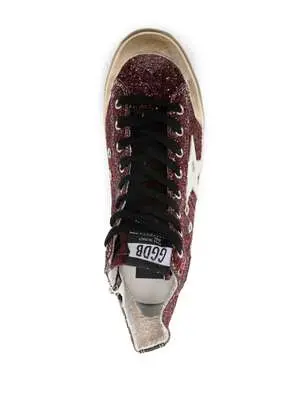 GOLDEN GOOSE Francy Penstar High-top Sneakers - Red