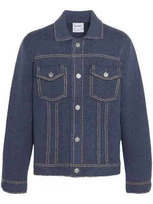 BARRIE Knitted Denim Jacket