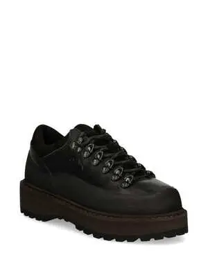 Diemme Cornaro Gomma Leather Low-top Sneakers - Black