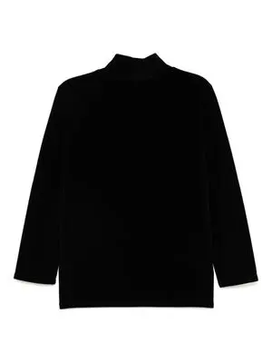 AGNES B. Graphic Print Velvet T-shirt