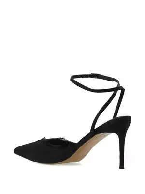 BLACK SUEDE STUDIO Lace Detail Stiletto Pumps