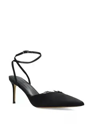 BLACK SUEDE STUDIO Lace Detail Stiletto Pumps
