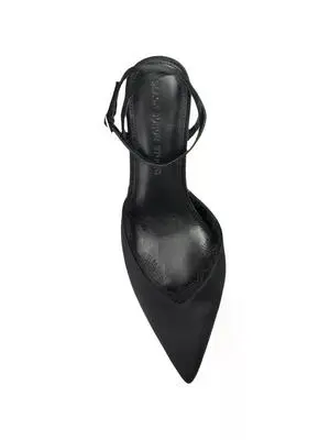 BLACK SUEDE STUDIO Lace Detail Stiletto Pumps