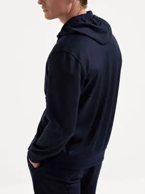 Brunello Cucinelli Knitted Hoodie - Blue