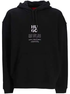 Hugo Printed Cotton Hoodie