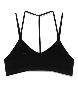 ANDREĀDAMO Fine-ribbed Bra - Black