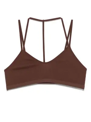 ANDREĀDAMO Fine-ribbed Bra - Brown