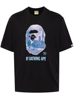 A BATHING APE Logo Print T-shirt
