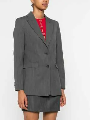 TWINSET Logo-plaque Blazer - Grey