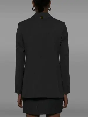 TWINSET Logo-plaque Blazer - Grey
