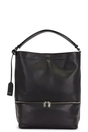 Saint Laurent Long Hobo - Black