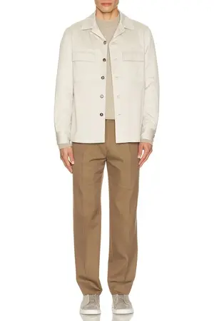 Zegna Camicia Shirt In Cream