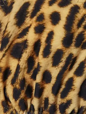 Norma Kamali Leopard-print Halterneck Bikini