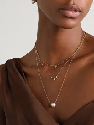 Mizuki 14-karat Necklace With Diamond