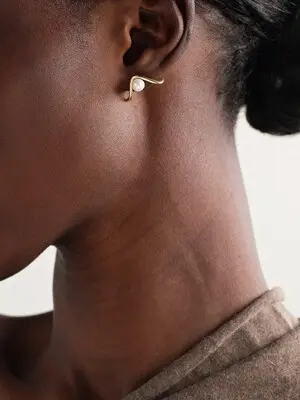 Mizuki 14-karat Earrings With Pearl