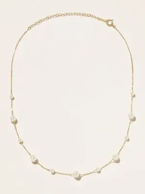 Mizuki 14-karat Pearl Necklace - Gold