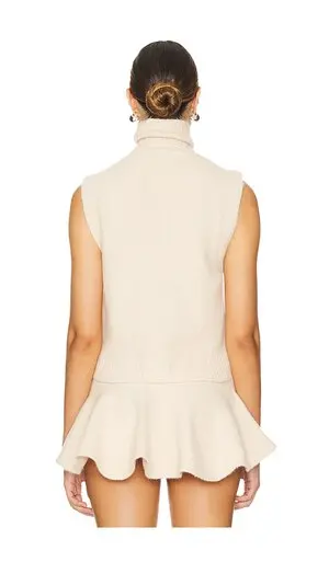 Susana Monaco Mapache Mock Neck Vest