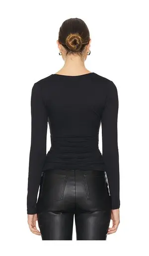 Susana Monaco V-neck Long Sleeve Top