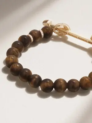ANANYA Chakra Tiger's Eye And Diamond Bracelet