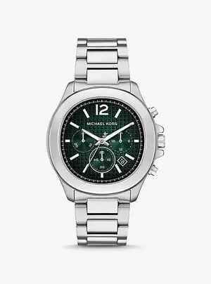 Michael Kors Oversized Sage -tone Watch In By - Silver