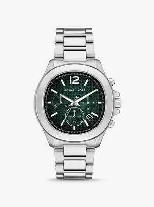 Michael Kors Oversized Sage -tone Watch In By - Silver