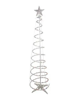 NORTHLIGHT Northlight 6Ft Pre-Lit Spiral Christmas Tree Outdoor Display - White
